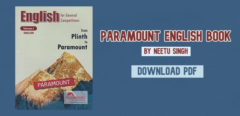 Paramount English Book By Neetu Singh Download PDF